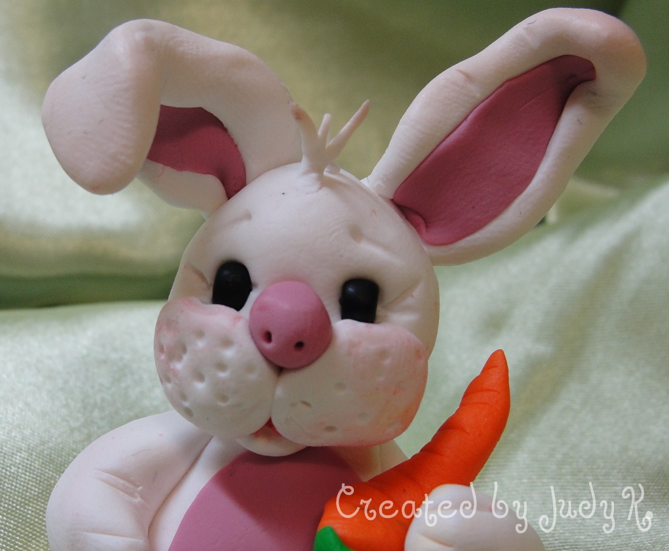 Abbylicious: Sweet Polymer Clay Bunny
