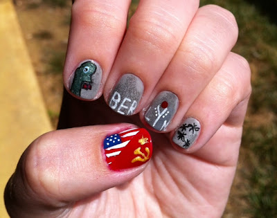 Miscellaneous Manicures: Cold War/Berlin Wall Nails - This Date in History