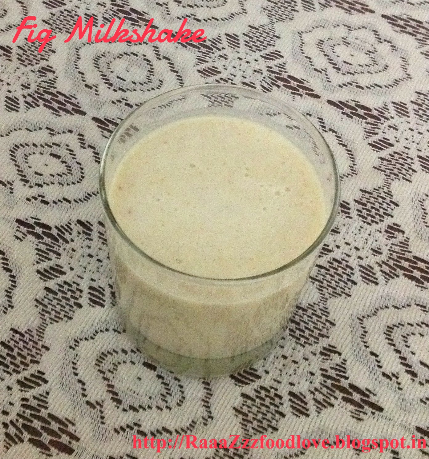 The Recipes of India: Fig Milkshake
