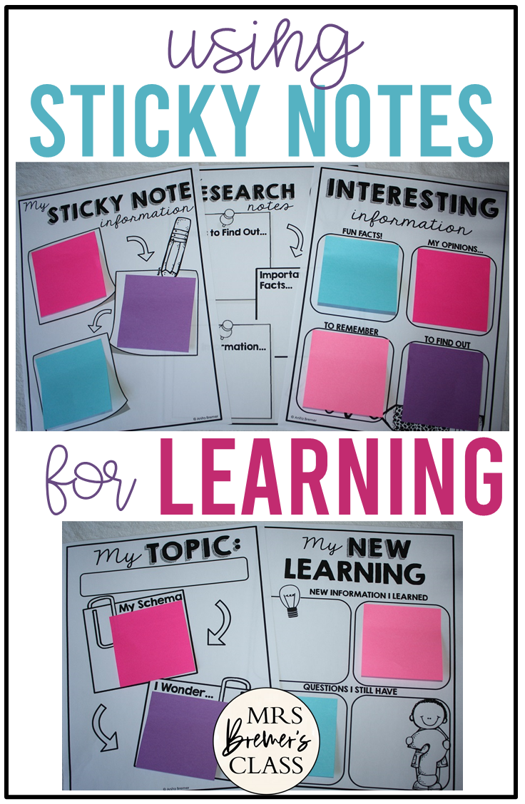 Using Sticky Notes in the Classroom | Mrs. Bremer's Class