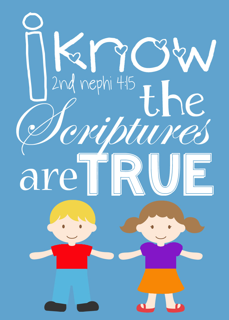 My Craft Journal: I Know the Scriptures are True!