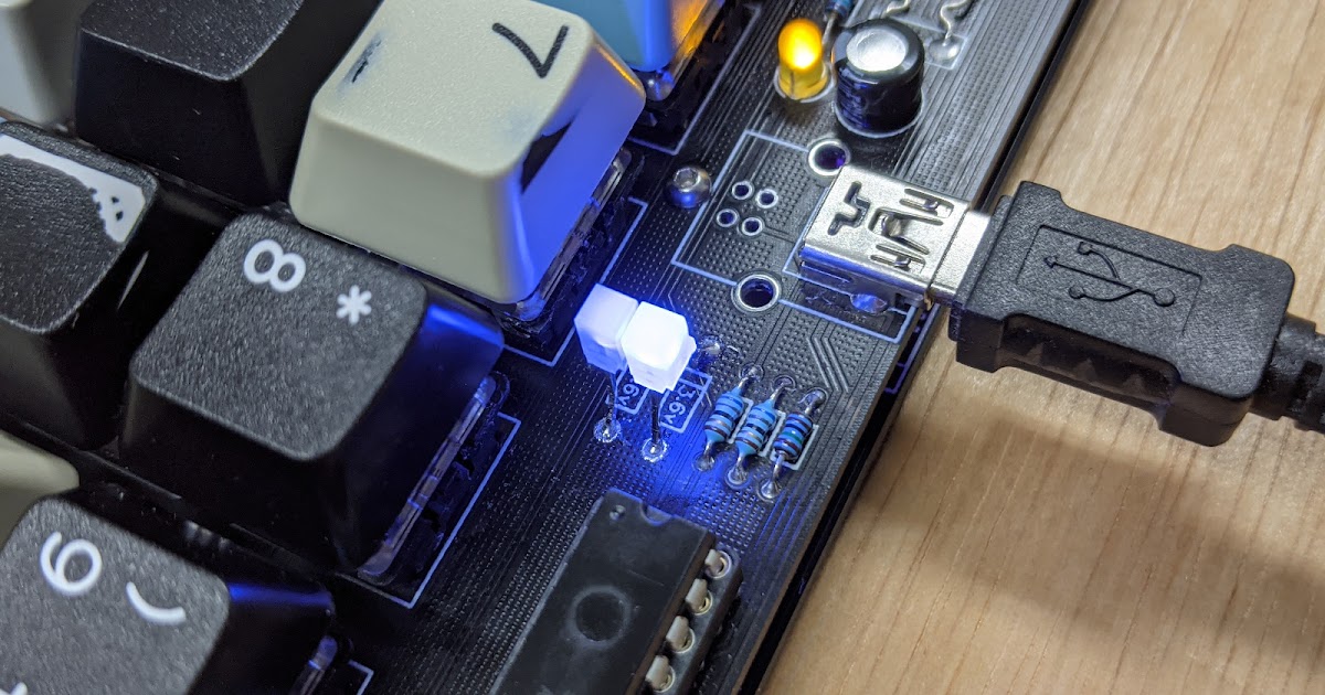 40% Keyboards: Blue LEDs instead of zener diodes in V-USB