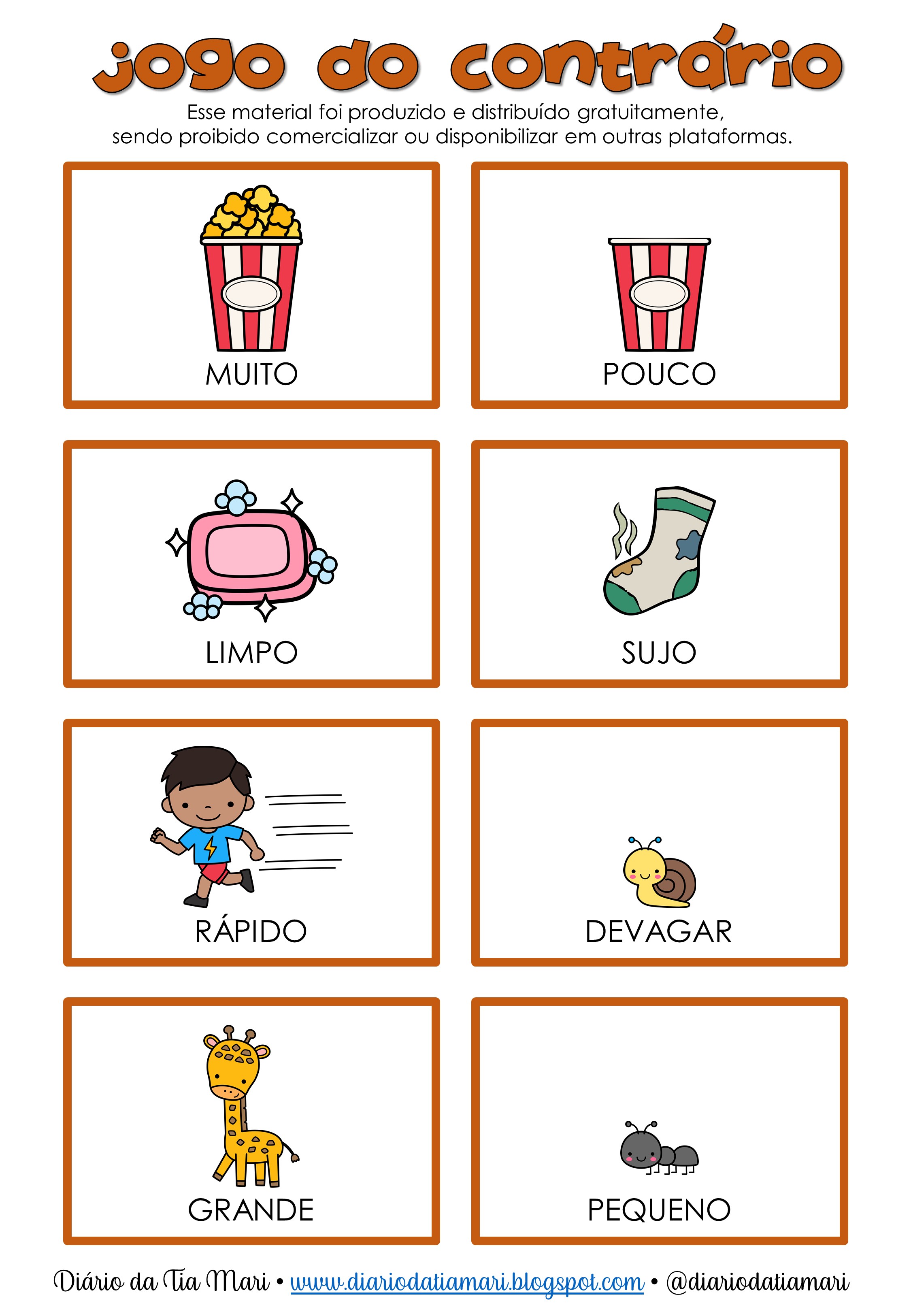 Jogo do Contrário - Vamos brincar?