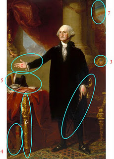 George Washington (the Lansdowne portrait): symbol 3