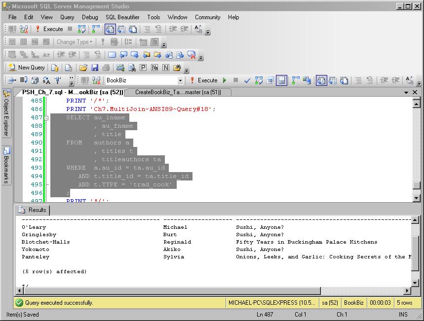 Michael T Bee It Professional Opening An Ansi 89 Query In Sql Server 2008 R2
