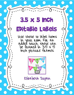 Classroom Freebies Too: Editable Labels for Your Classroom