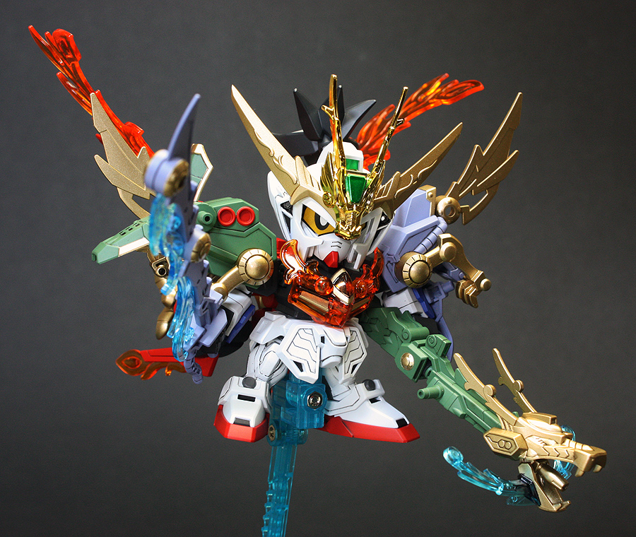 GUNDAM GUY: SD BB Legend Strike Ryubi Gundam - Painted Build