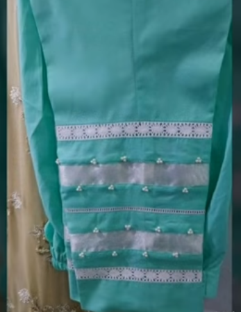 fashion.shehe: Beautiful designs of Poncha of trouser in Pakistan It is ...