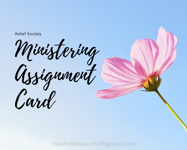 Ministering Assignment Card