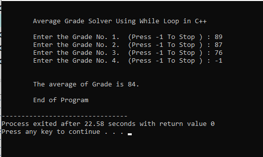 Free Programming Source Codes And Computer Programming Tutorials Average Grade Solver Using