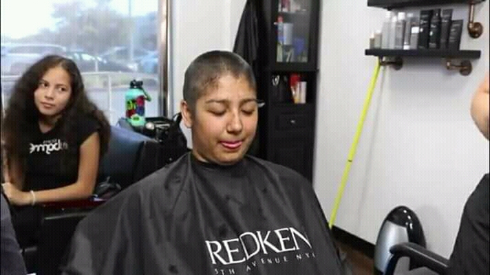 Bold women shave her head with clipper - Village Barber Stories