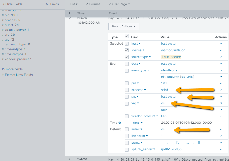 Data onboarding - Splunk