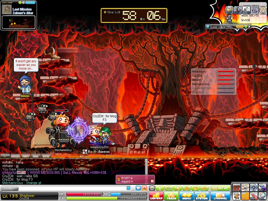 ~CryZ~: MapleStory Post "Zakum Run"
