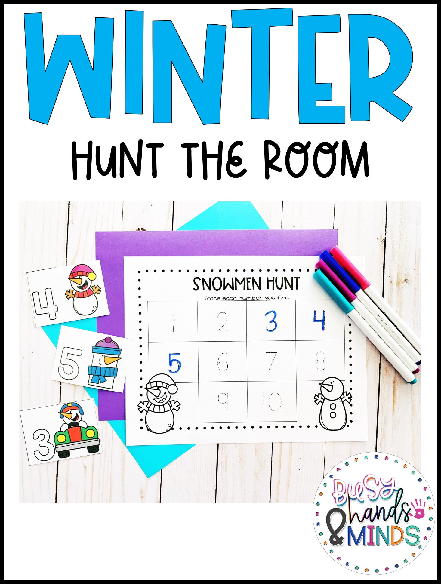 Winter Hunt the Room for Preschool | Busy Hands and Minds