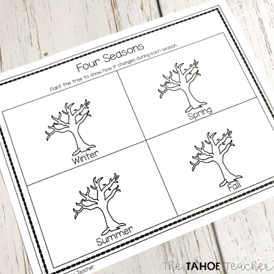 Seasons Science Unit | The Tahoe Teacher