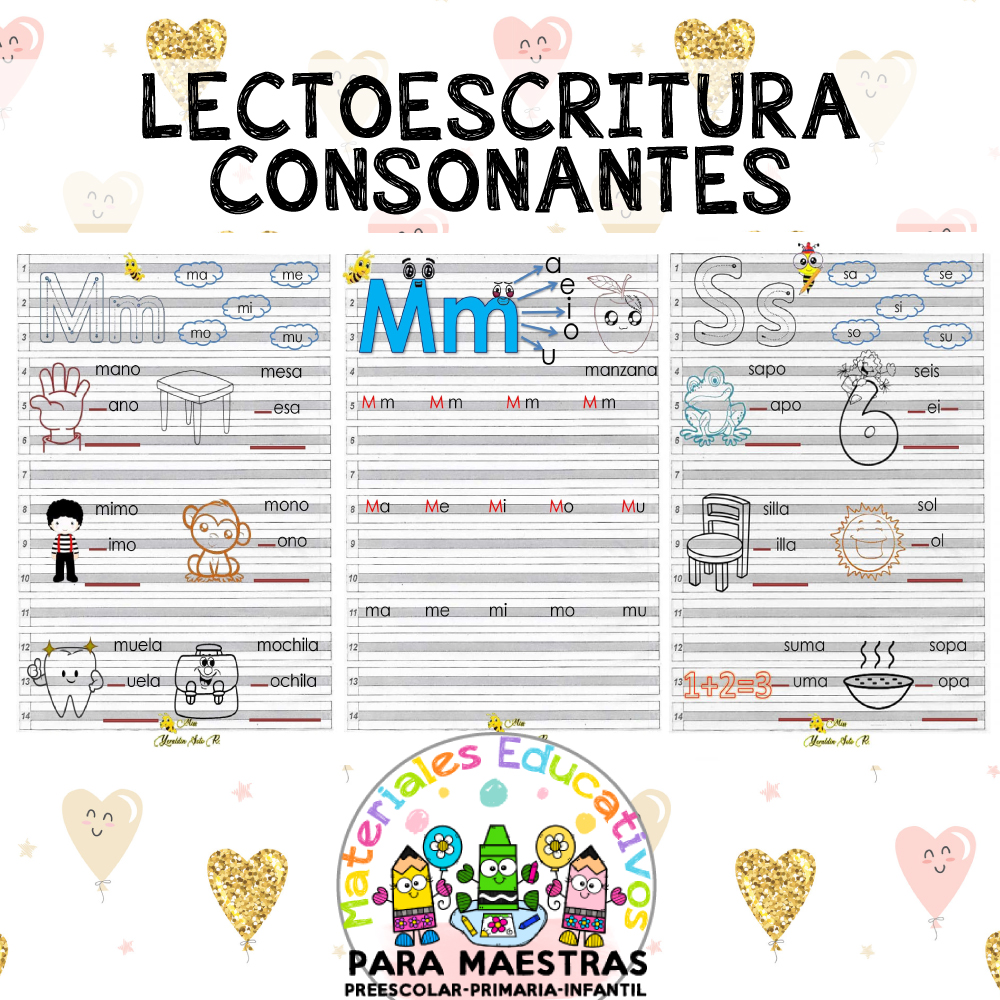 Actividades Lectoescritura de Consonantes | Materiales Educativos para ...
