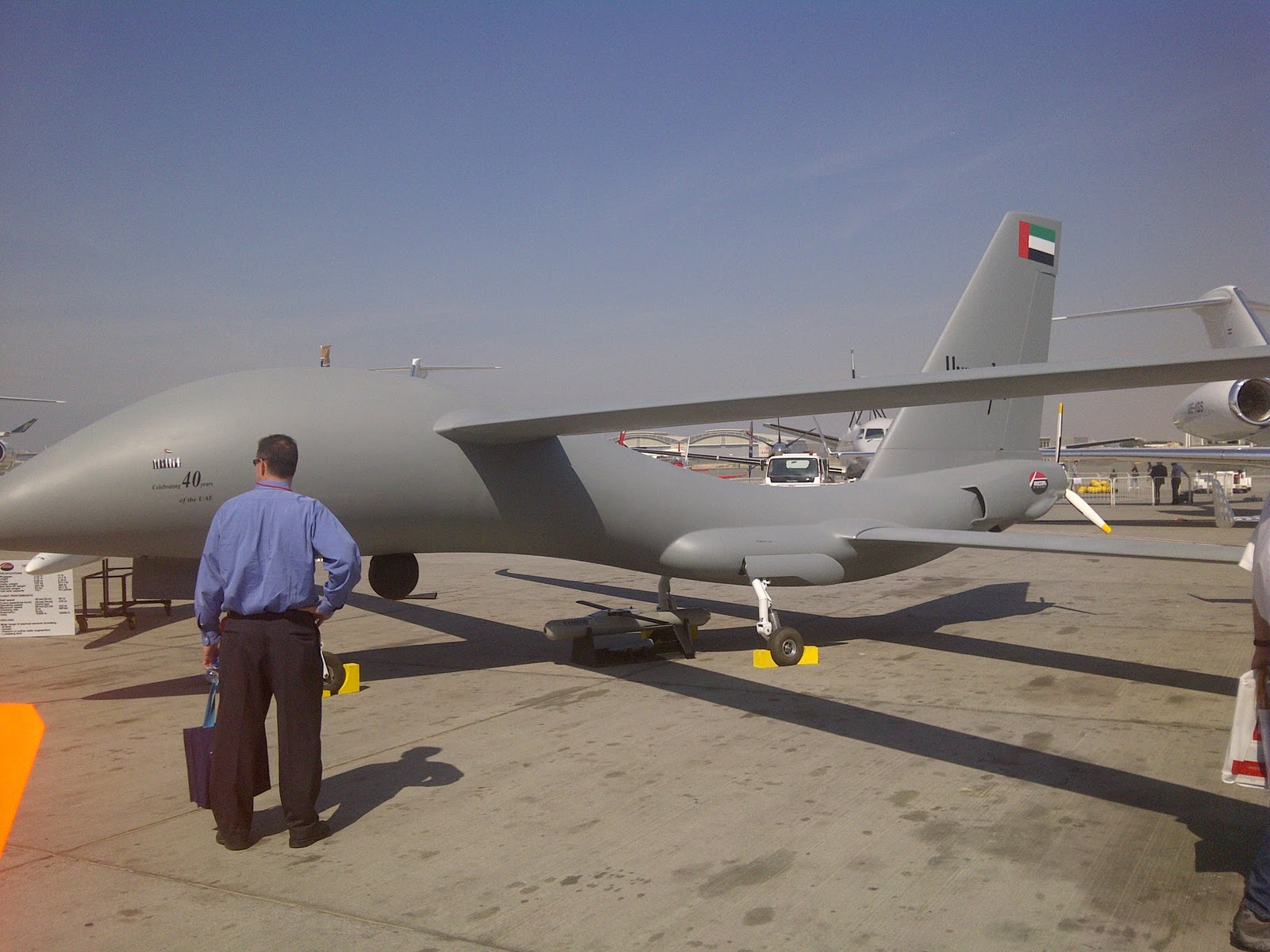 UAE's United-40 Armed Drone From Dubai Air Show