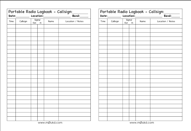 PD3JAG hamradio : Portable logbook om uit teprinten.