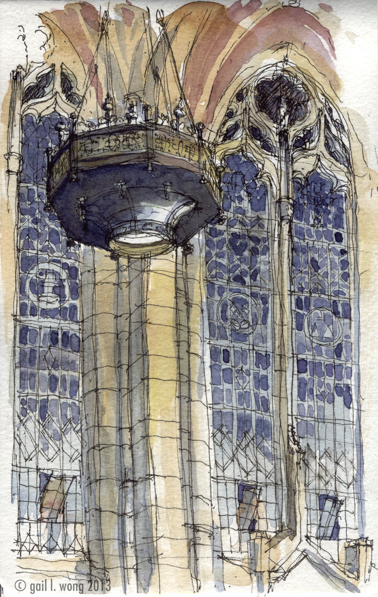 Urban Sketchers Seattle: Suzzallo Library