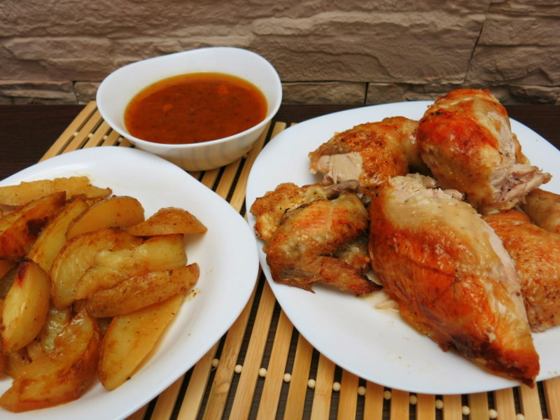 Tomillo, laurel y otras cosas de comer.: POLLITO CON PAPAS