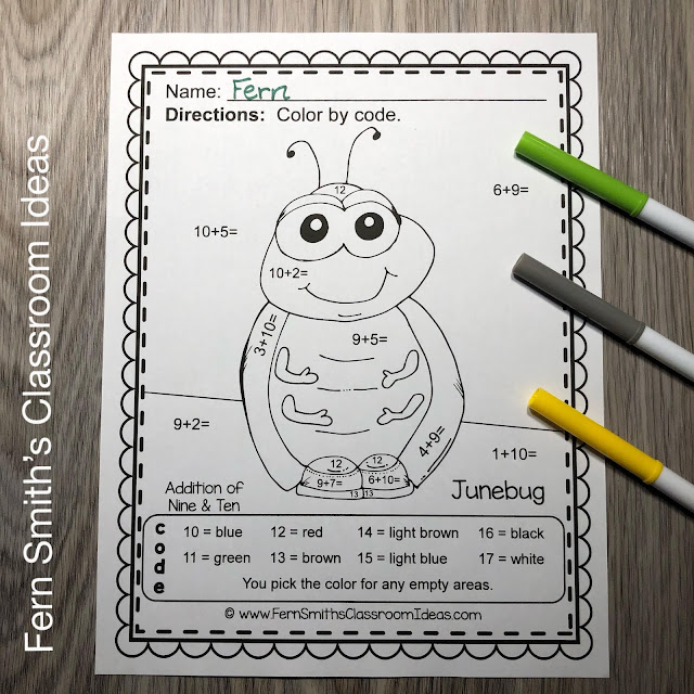 Are You Looking for Some New Spring Color By Number Addition and ...