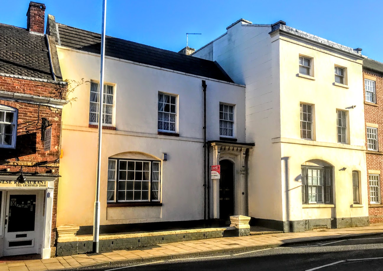 Patrick Comerford: A curious house in Lichfield with links to Philip Larkin