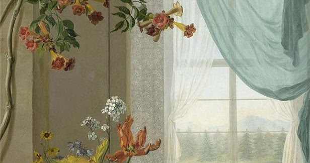 Ars longa: Jean Bennet - Flower still life on a windowsill