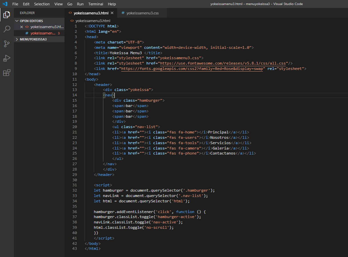 yokeissa: Nuevo Menu elaborado con HTML, CSS y JS yokeissa: Nuevo Menu elaborado con HTML, CSS y JS