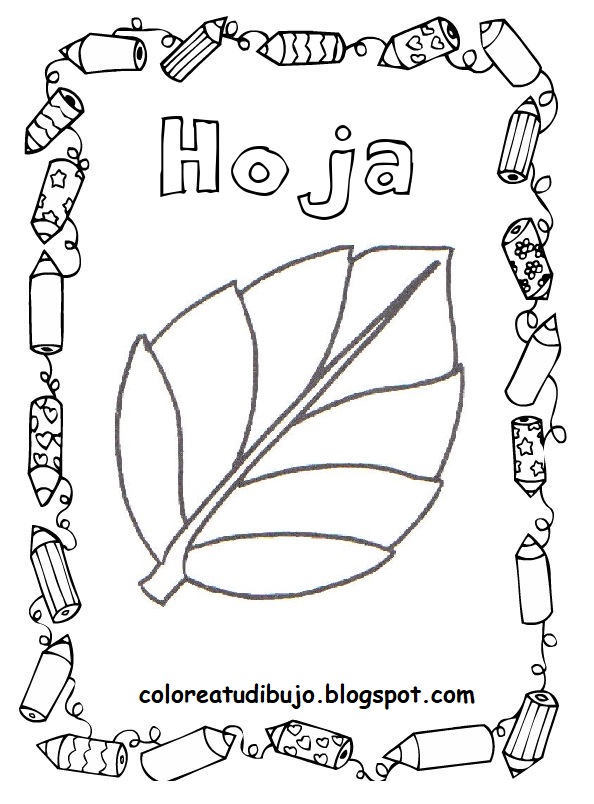 Hoja para colorear - COLOREA TUS DIBUJOS
