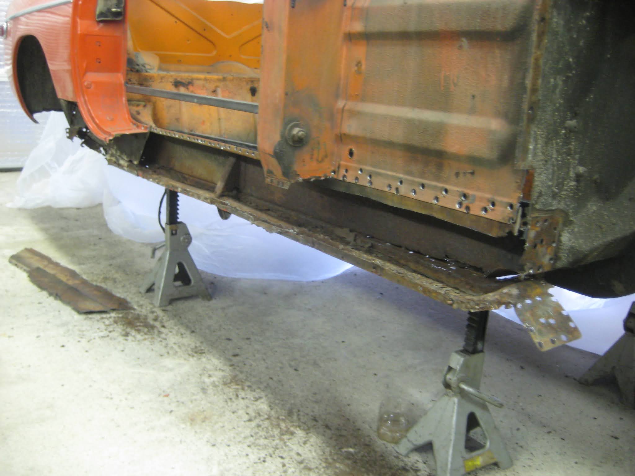 Adam's MGB Restoration: Passenger Rocker Panel, Door Sill, and Inner ...