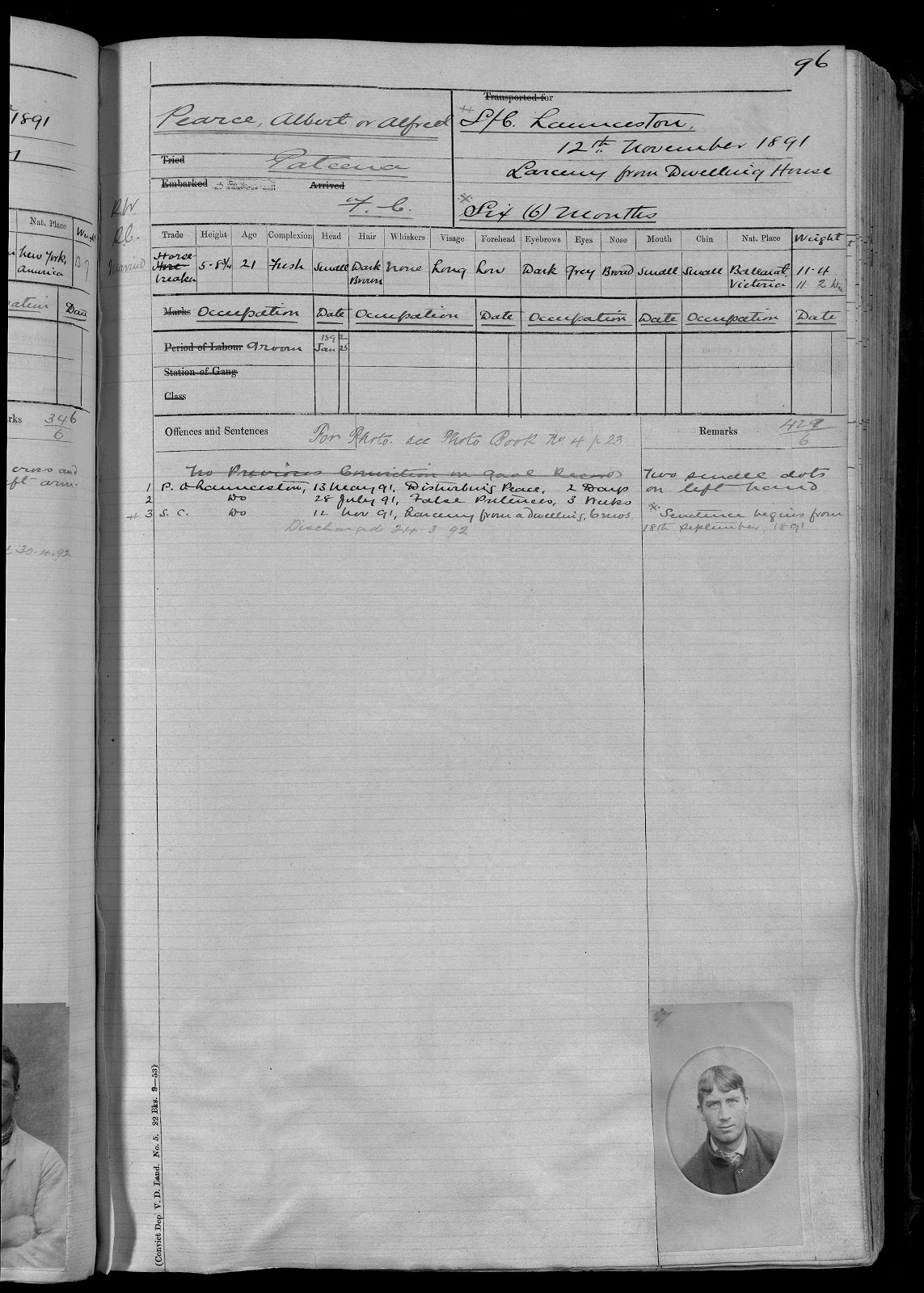 Thomas J. Nevin | Tasmanian Prisoner Photographs 1870s-1880s: 11/01 ...