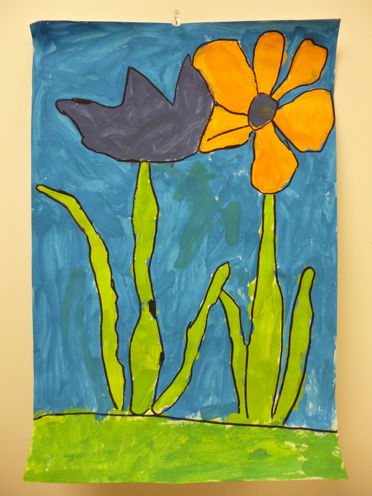 Primary to Secondary Color Mixing Flowers...