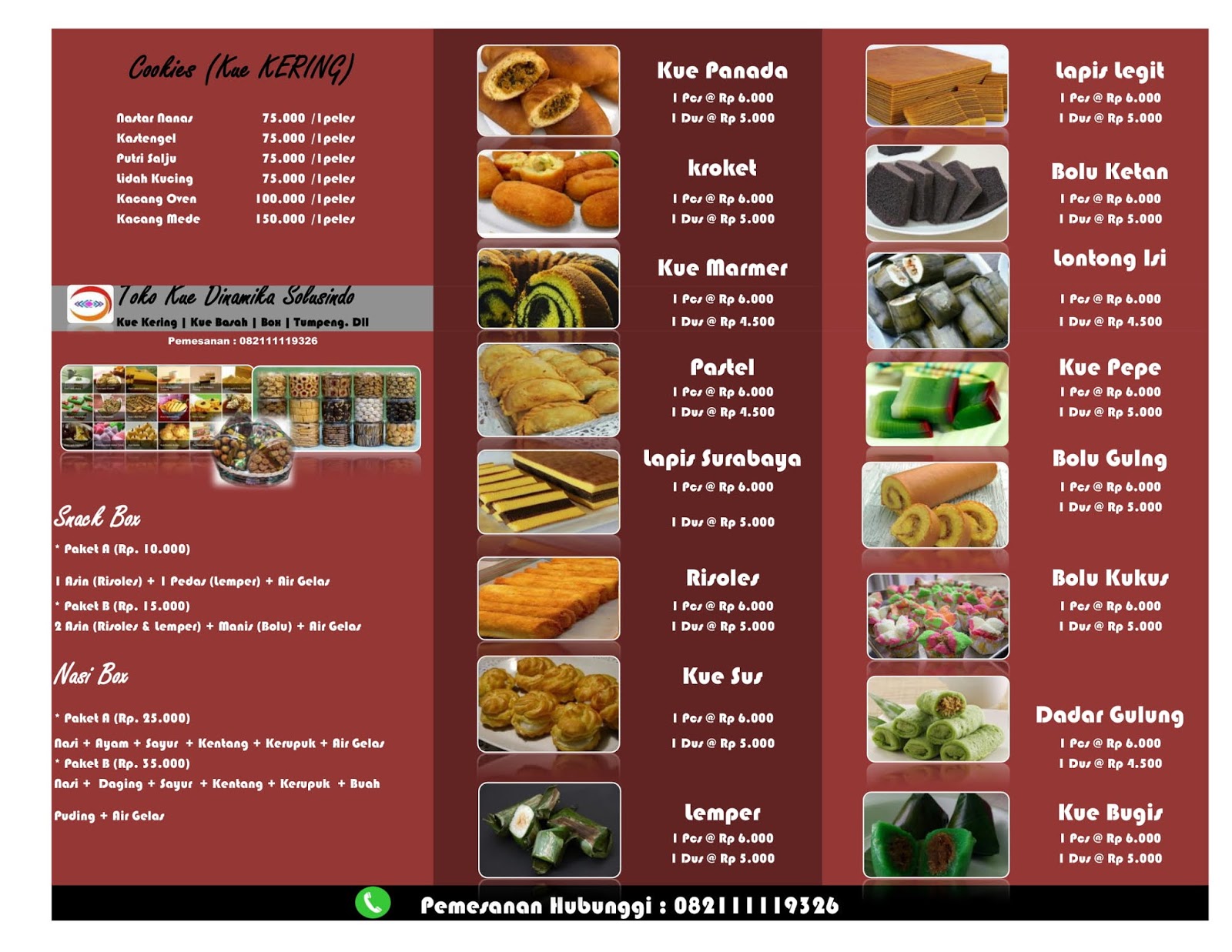 NASI BOX JAKARTA | Kue Online Jakarta - Kue Basah | Kering
