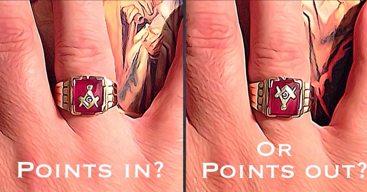 The Midnight Freemasons: Masonic Rings: Points In Or Points Out?