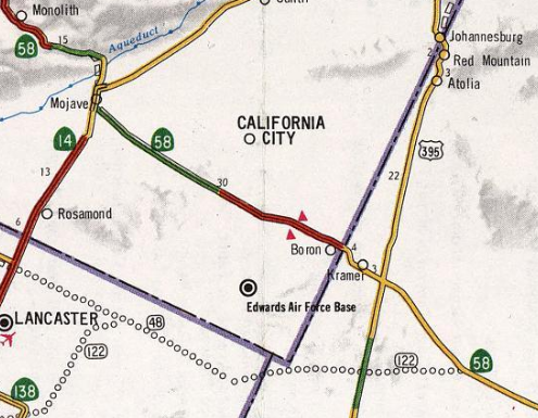 California State Route 58 from CA 99 in Bakersfield east to Interstate ...
