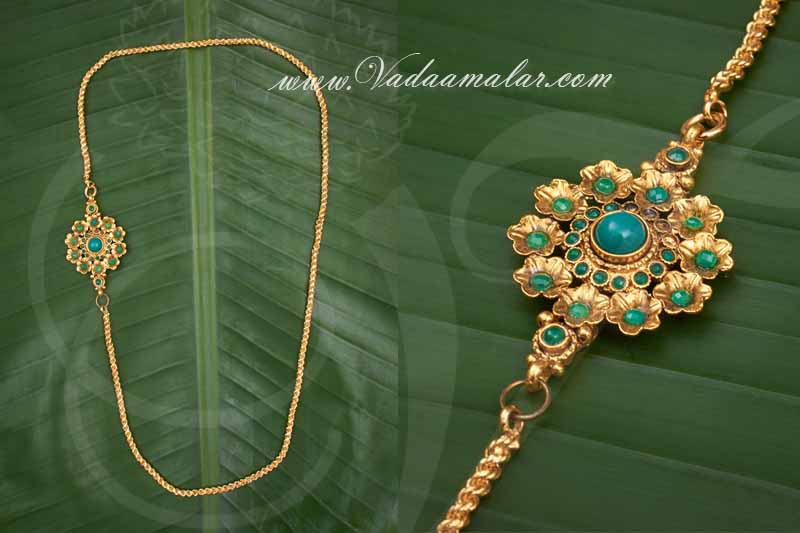 South Indian Jewellery: Mugappu Chains Indian Pendants