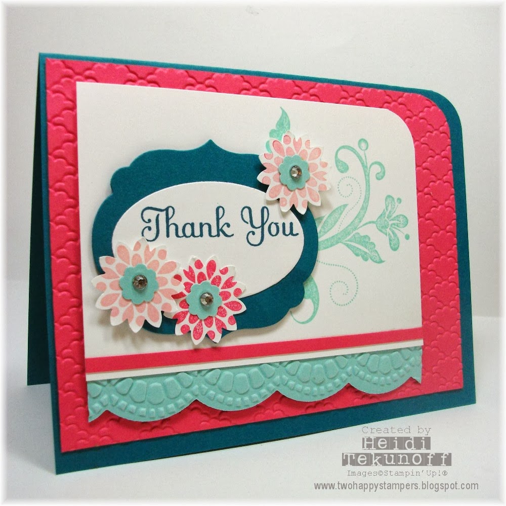 Two Happy Stampers: A Pinterest Inspired Thank You