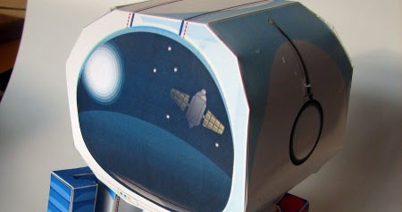 Astronaut Paper Toy and Rocketship Box | Paperized Crafts