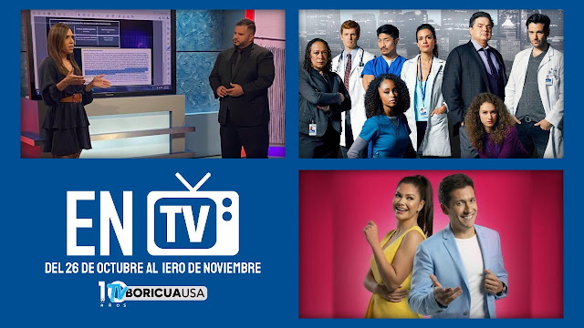 EN TV: Programación destacada semana 26 de octubre al 1ero de noviembre