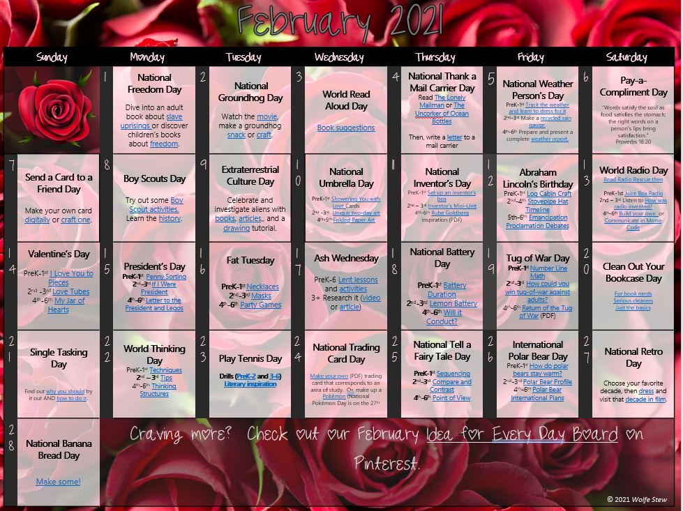 February 2021 | An Idea for EVERY Day