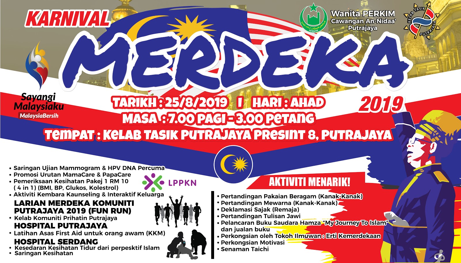 Zulhelmiii: Karnival Merdeka 2019 oleh Wanita PERKIM Cawangan An Nidaa'