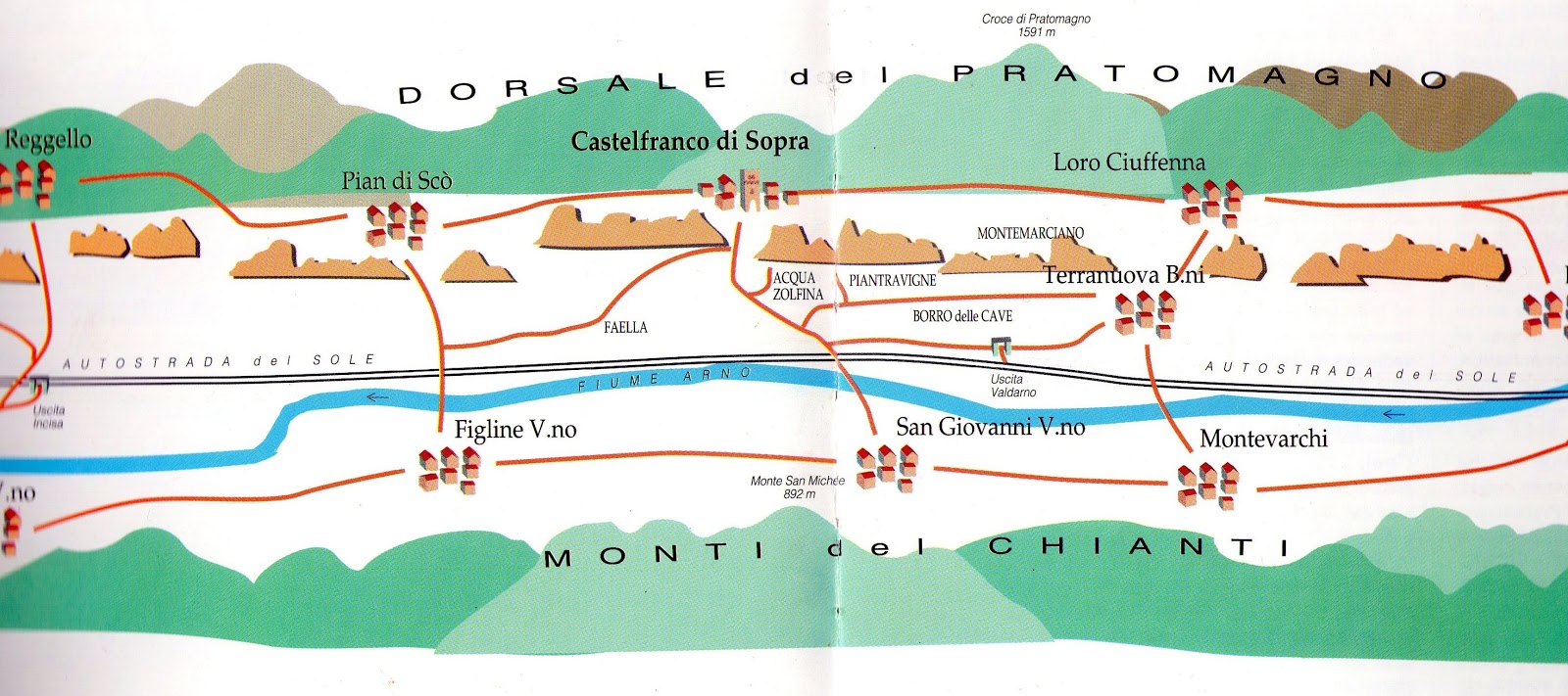 La mappa delle Balze: dove si trovano e perché – La mia bella Toscana