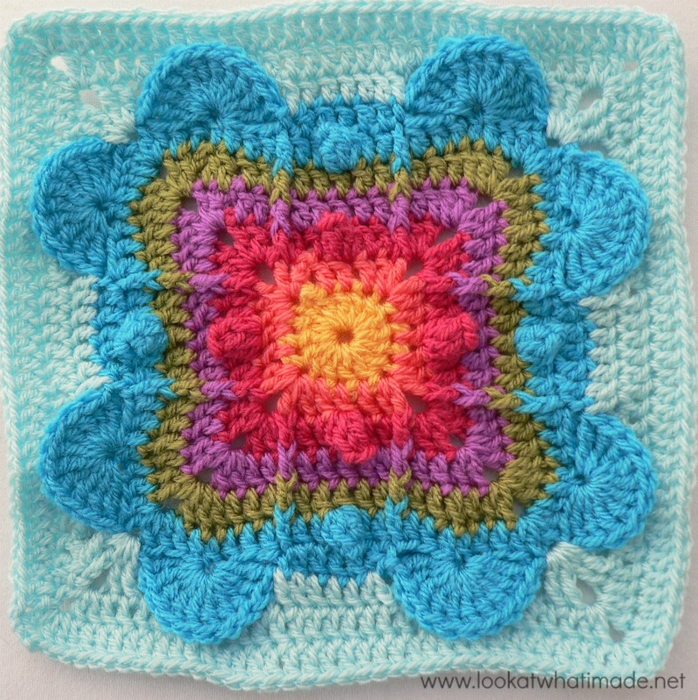 crochelinhasagulhas: Square em crochê