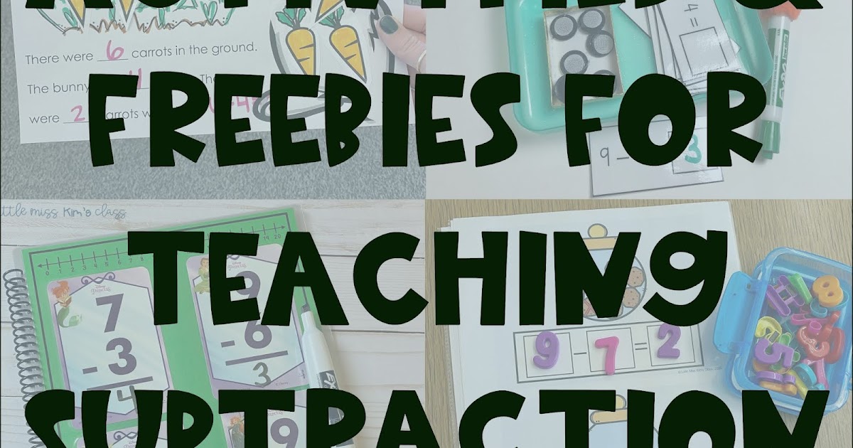 Little Miss Kim's Class: Activities & Freebies for Teaching Subtraction