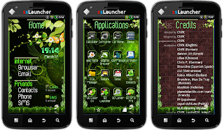 Android Themes: ssLauncher VS Go Launcher