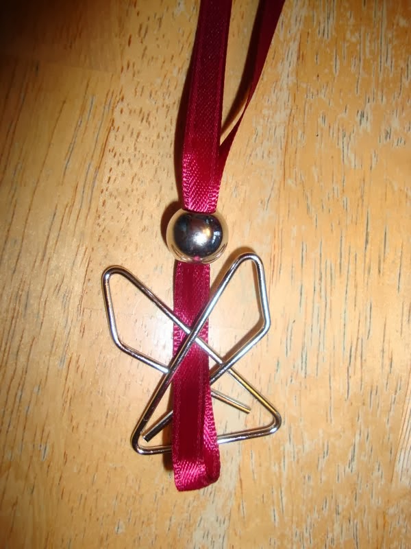 How to Make a Ribbon and Paperclip Angel Ornament