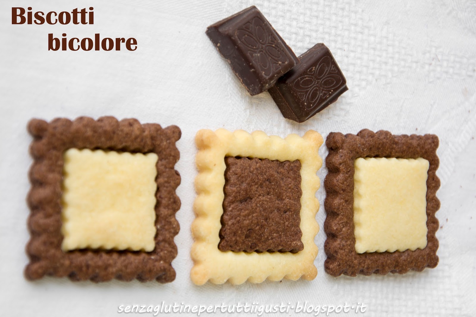 Biscotti bicolore senza glutine | Ricetta ed ingredienti dei ...