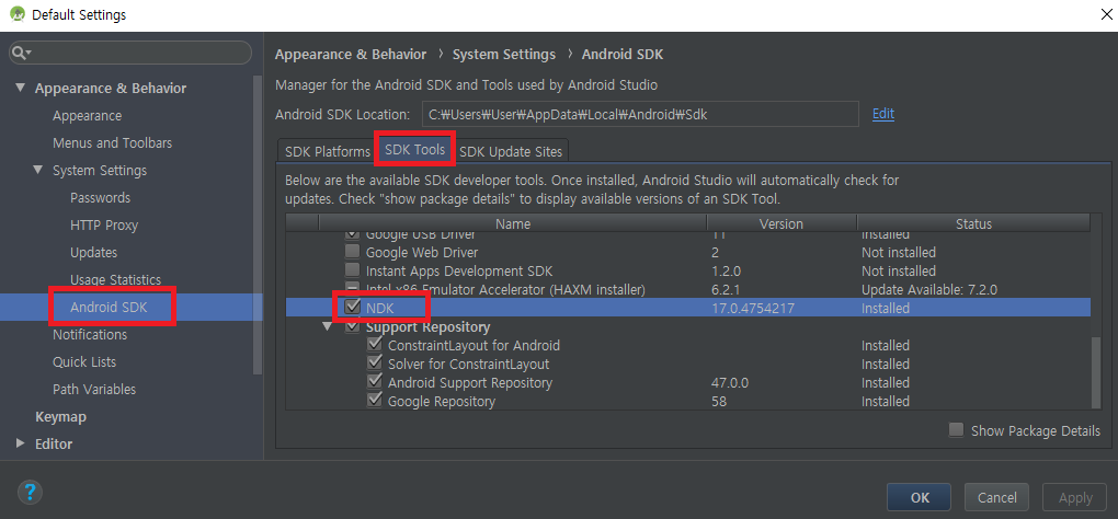 Hanmin의 세상사는 이야기 Unity Android Ndk Is Missing A Platforms Directory