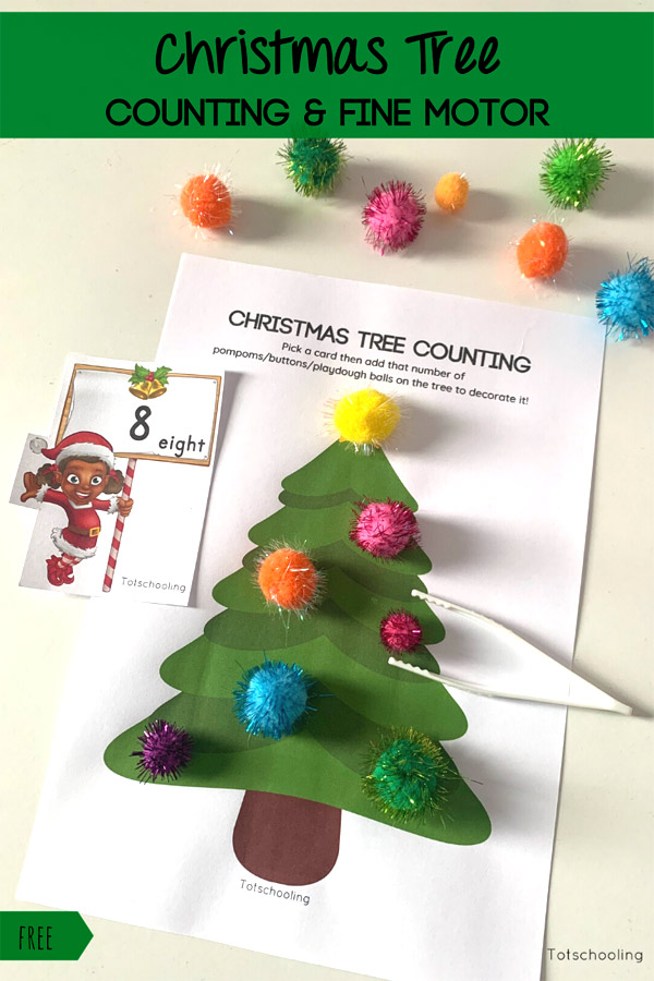 Christmas Tree Counting | Totschooling - Toddler, Preschool ...
