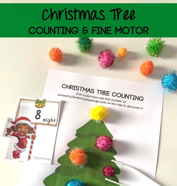 Christmas Tree Counting | Totschooling - Toddler, Preschool ...